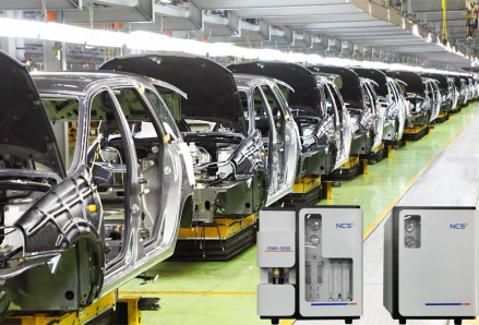 Контроль кислорода в автомобилестроении с помощью анализатора ONH-3500 от компании NCS